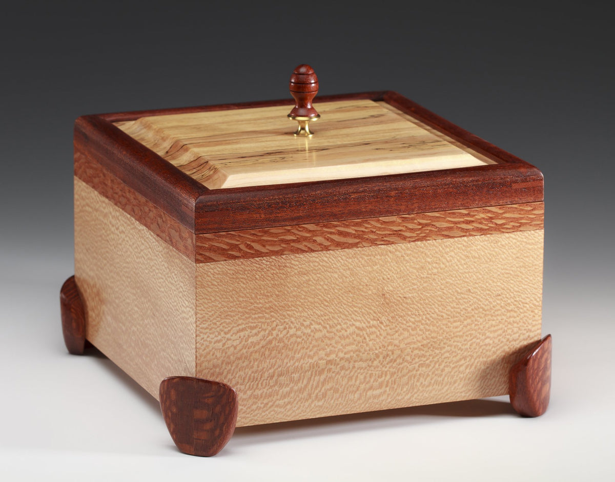 Sycamore Box with Lacewood and Honduran Mahogany – HJTWoods